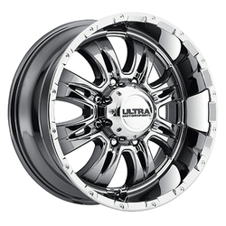 Ultra 249C Predator II 20 x 12, 8x6.5, 47 lbs Chrome Plated Wheels For Sale