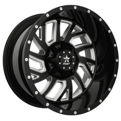 RBP 65R(BG) Glock 20 x 10, 8x170, 59 lbs Gloss Black and Milled Wheels ...